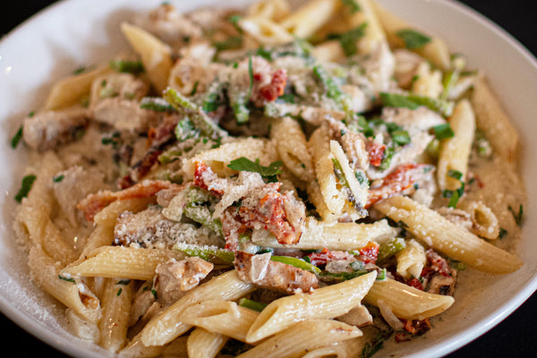 Penne with Chicken & Asparagus – Botto's Italian Line Restaurant